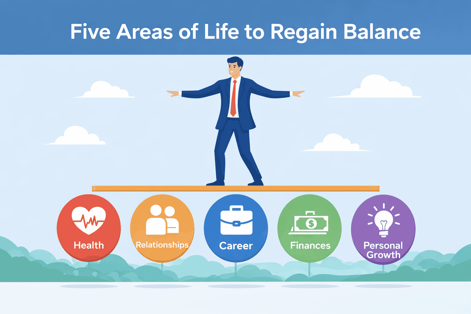 Five Areas of Life Leaders Focus On to Regain Balance